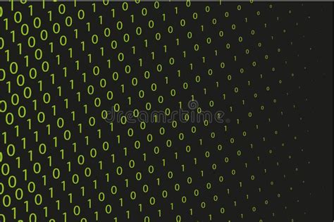 Random Numbers 0 And 1 Background In A Matrix Style Stock Vector Illustration Of Data