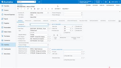 Acumatica Cloud Erp Back Office Inventory And Order Management For