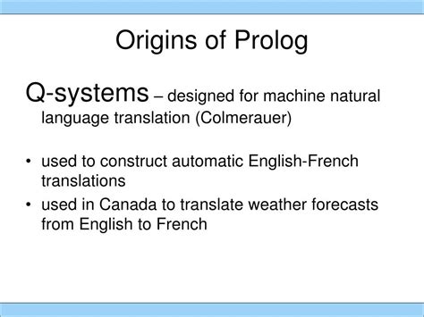 Ppt Logic Programming And Prolog Powerpoint Presentation Free Download Id68457