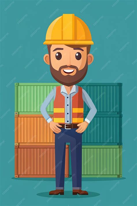 Premium Photo Docker Vector Illustration Flat Style Character Design