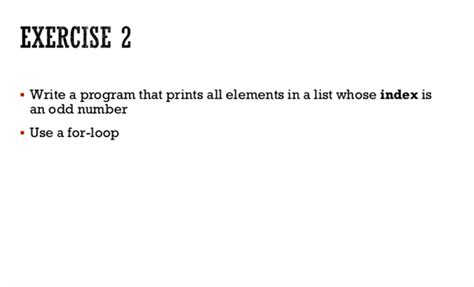Solved EXERCISE 2 Write A Program That Prints All Elements Chegg Com
