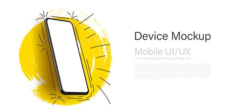 Modern Color And Geometric Banner Design Template On The Background Of The Mobile Phone Mobile