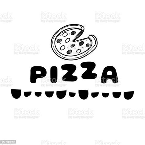 피자 카페에 대 한 커버입니다 개념 그림을 스케치 합니다 음식 플라이어입니다 가리기에 대한 스톡 벡터 아트 및 기타 이미지