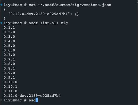 `asdf` To Manage Multiple Versions Of Zig Including Custom Dev