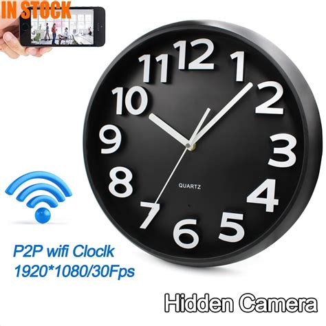 Wall Clock Spy Camera With Audio Wifi Live Stream