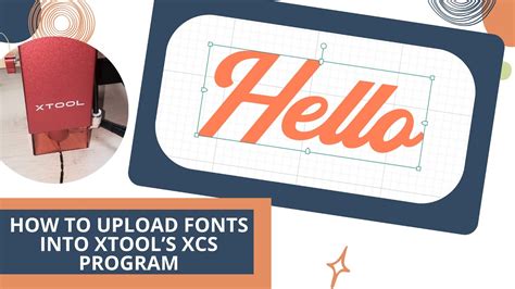 How To Upload A Font Into Xtools Xcs Program Youtube