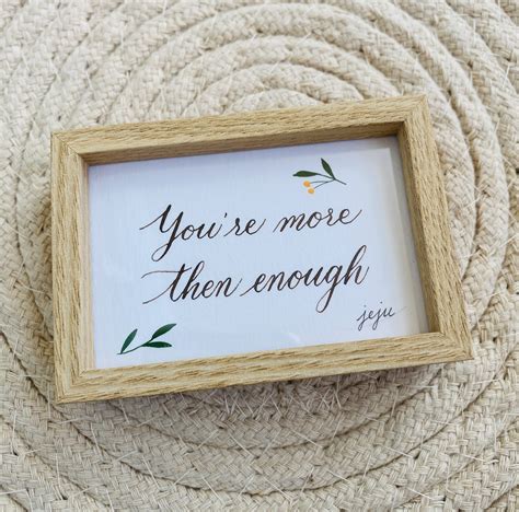 영문 캘리그라피 손글씨 미니액자 크몽