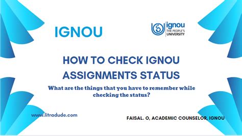 IGNOU Assignment Status LitraDude