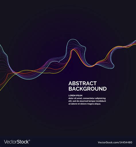 Abstract Background With A Colored Dynamic Vector Image