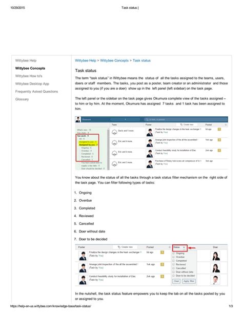 Task Status Pdf