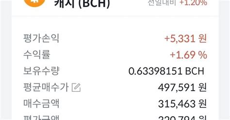 비트코인캐쉬 수익 인증 코인니스