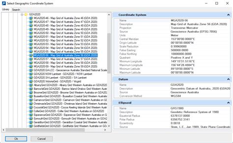 microstation where can i see the new australian geographic coordinate system gda2020 communities