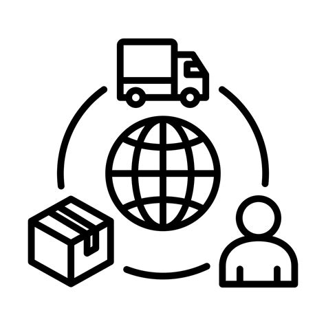 Global Supply Chain Icon Line Illustration 49589997 Vector Art At Vecteezy