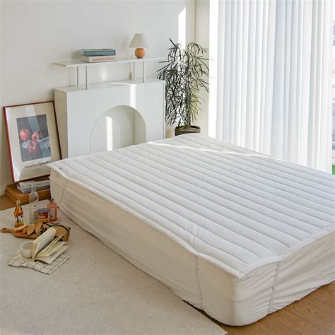 파우더리 60수 고밀도 순면 침대패드 아엠홈