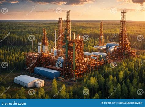 Raw Materials Mining Industry Platform Equipment Stock Image 310818739