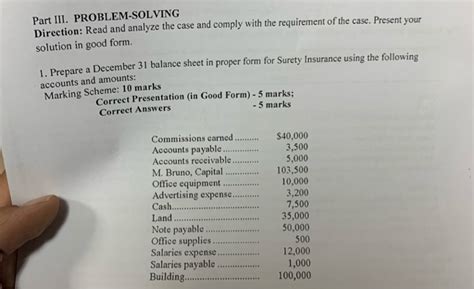 Solved Part Iii Problem Solving Direction Read And Analyze