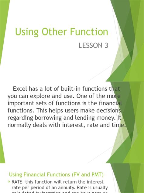 Using Other Function Lesson 3 Pdf Interest Array Data Structure