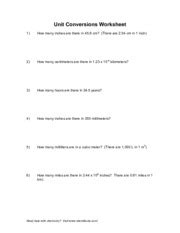 Unit Conversions Worksheet Unit Conversions Worksheet How Many Worksheets Library