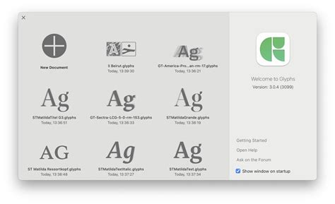 Create — Glyphs Handbook