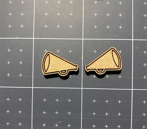 Cheer Megaphone Earring Blanks Bulk Earring Making Laser Cut