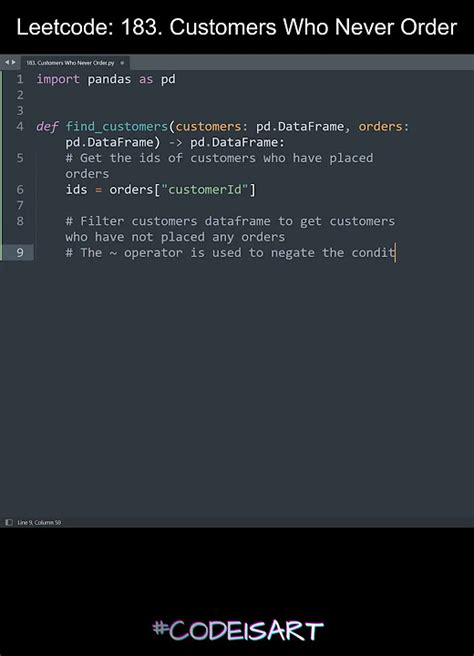 Leetcode 183 Customers Who Never Order In Python Python Leetcode