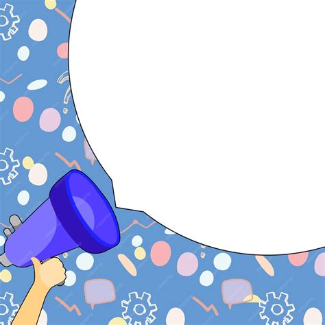 Ilustración Brillante Del Megáfono Que Hace Ruidosamente Nueva