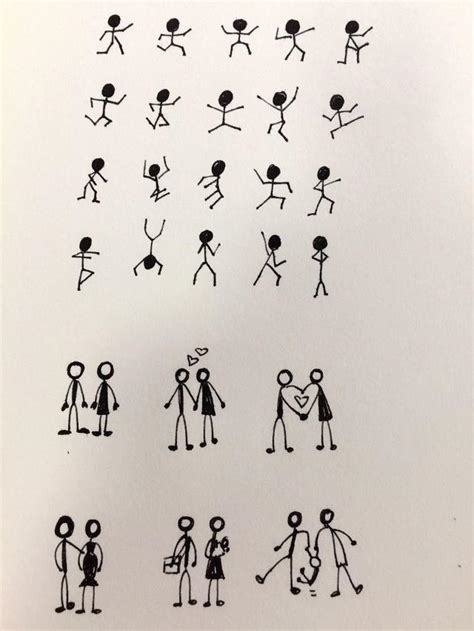 翻画火柴人教程 火柴人翻画入门 火柴人手翻画学 第2页 大山谷图库