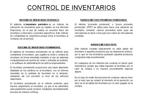 Sistema De Inventario Periodico Pdf Inventario Business