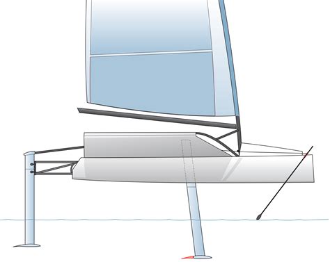 Moth Hydrofoil Sailboat
