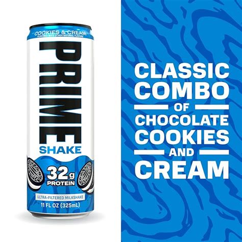 Prime Shake Cookies And Cream 32g Protein Ultra Rare New Prime
