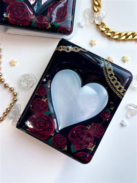 K Pop Photocard Collect Book Dreamy Rose Gothic Dark Ver Etsy