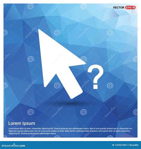 Mouse Cursor Question Icon Stock Vector Illustration Of Cursor 132427455