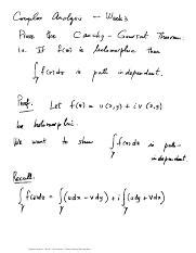 Exploring Cauchy Goursat Theorem In Complex Analysis Course Hero