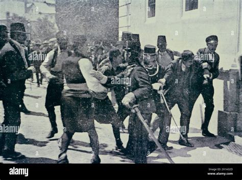 Gavrilo Princip Is Captured After He Killed Francis Ferdinand And His Wife At Sarajevo Bosnia