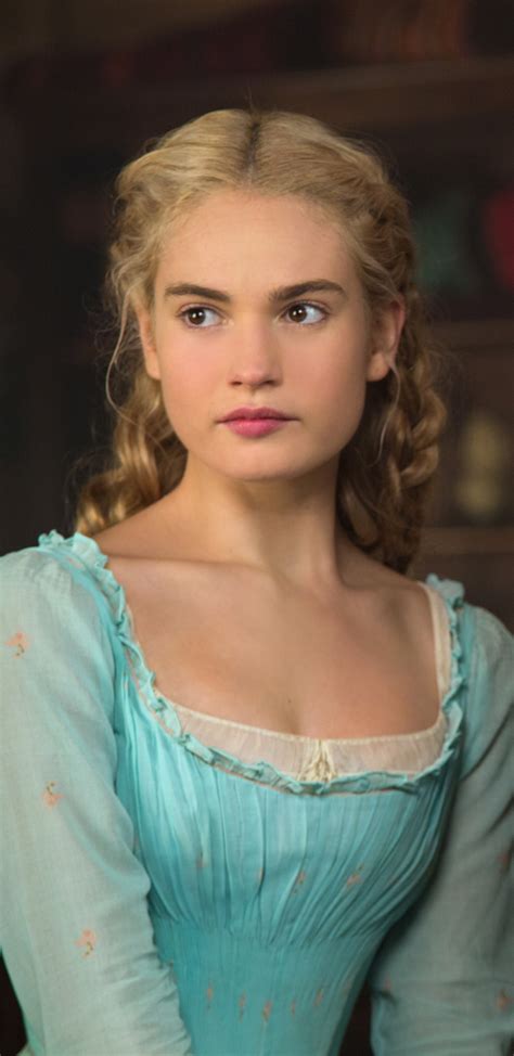 Movie Cinderella 2015 Lily James 1440x2960 Phone Hd Wallpaper