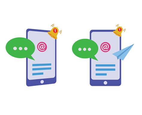 Set Handphone Icon And Notification Bell Document Icon 21459730 Vector Art At Vecteezy