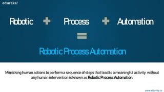What Is RPA Lifecycle Edureka PDF Robotics Technology Computing