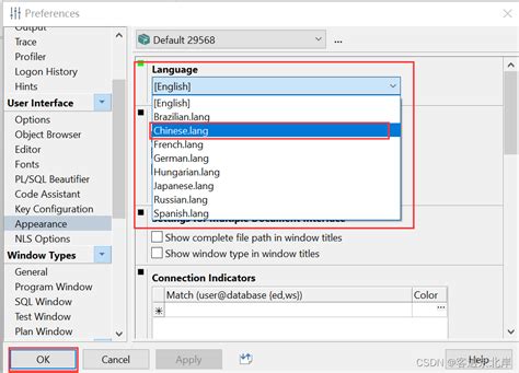 Plsql Developer汉语设置plsql怎么设置中文 Csdn博客