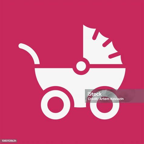 아기 유모차 캐리지 최소한 플랫 라인 솔리드 아이콘 그림 기호 날씬한에 대한 스톡 벡터 아트 및 기타 이미지 날씬한 마차