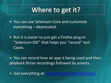 Selenium Testing Tool Jack Pptx Browsers Computer Software And Applications