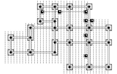 Foundation Footing Plan Drawings 2d View Autocad Software File