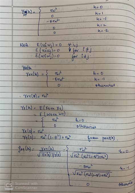 Solved 4 Consider The Two Series Xt Wt Yt Wt Owt 1 Ut