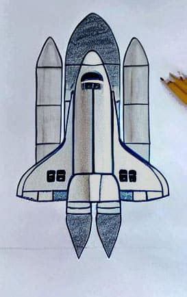 How To Draw A Space Shuttle Step By Step Easy Drawing Guides Drawing Howtos