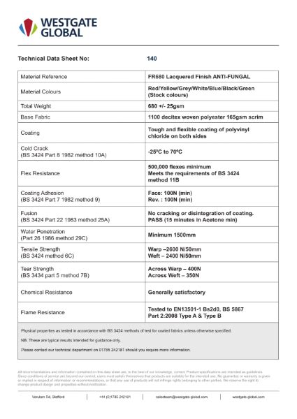 FR Technical Data Sheet NBS Source