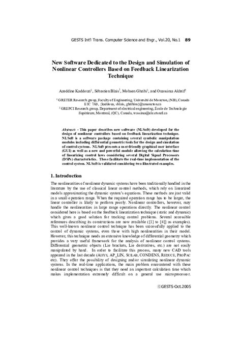 Pdf New Software Dedicated To The Design And Simulation Of Nonlinear