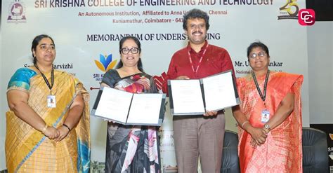 Sri Krishna Institutions Inks Mou With Nasscom Will Be The First To Do