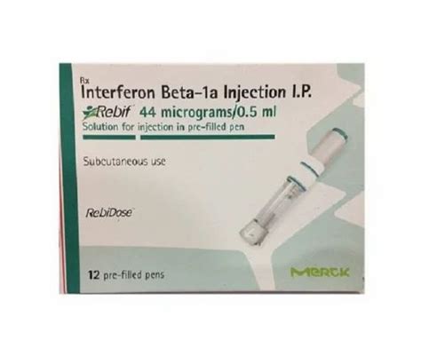 Rebif Interferon Beta 1a 44mcg Injection 44 Mcg 0 5 Ml At Rs 3500 Piece In Rajarhat Gopalpur