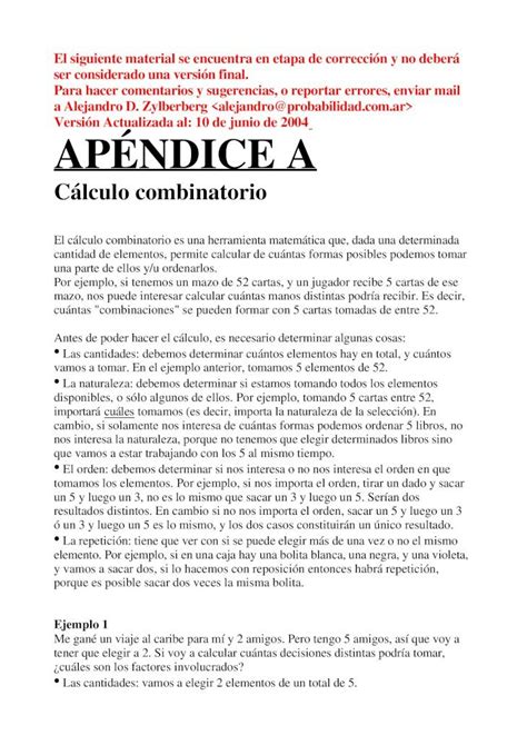 Pdf A Calculo Combinatorio Dokumentips