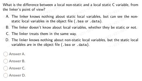 solved what is the difference between a local non static and local