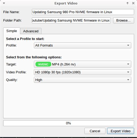 nvenc error while writing raw video frame · issue 890 · openshot